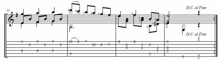 "Lagrima" by Francisco Tárrega: Classical Guitar Tab and Standard ...