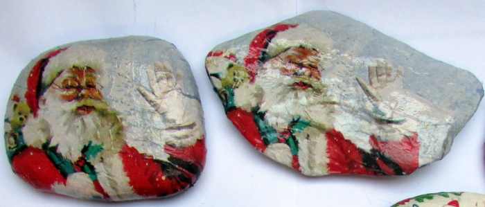 How to Make Decoupage Christmas Ornaments With Rocks - HubPages