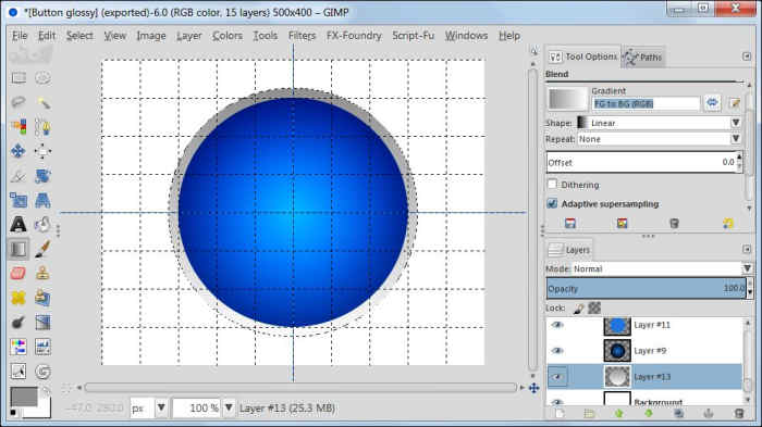 How to Create a Glossy Round Web Button in GIMP 2.8 - HubPages