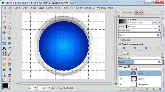 How to Create a Glossy Round Web Button in GIMP 2.8 - HubPages