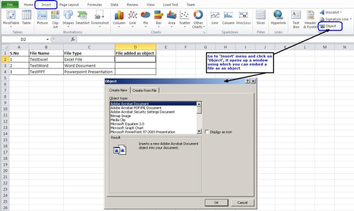How To Embed A File As An Object In An Excel Worksheet TurboFuture