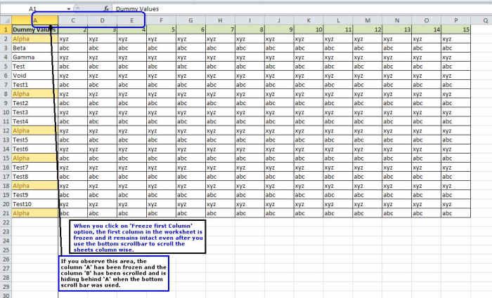 How to Freeze Columns or Rows in an Excel Sheet - HubPages