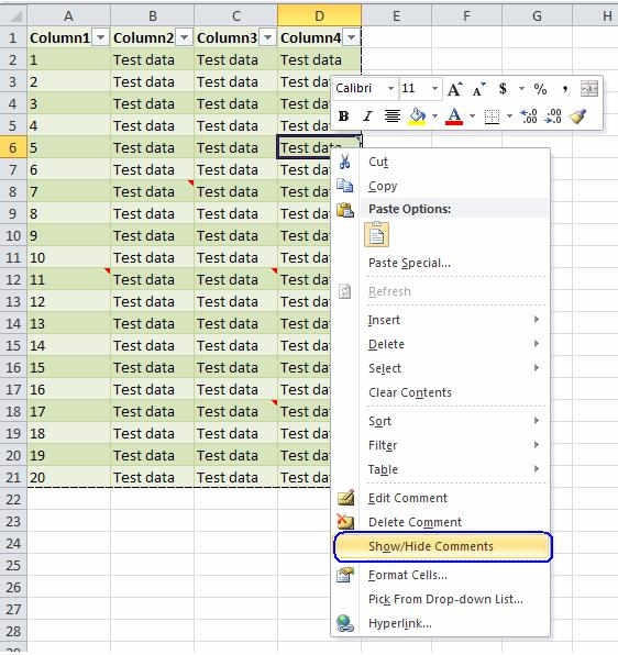 How to Print Comments Attached to a Cell in Microsoft Excel - TurboFuture