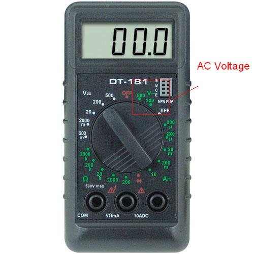 How to Use an Electronic Digital Multimeter (DMM) to Measure Voltage ...