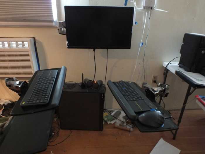 My Adjustable Ergonomic Keyboard Setup Goes From Standing to Sitting ...