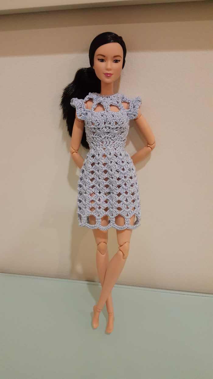 Barbie Cut-Out Shell-Stitch Dress (Free Crochet Pattern) - HubPages