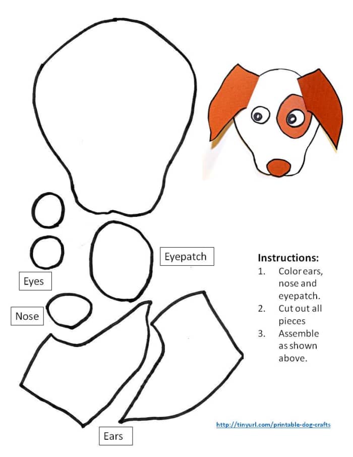 Printable Dog Patterns With Simple Shapes for Kids' Crafts - HubPages