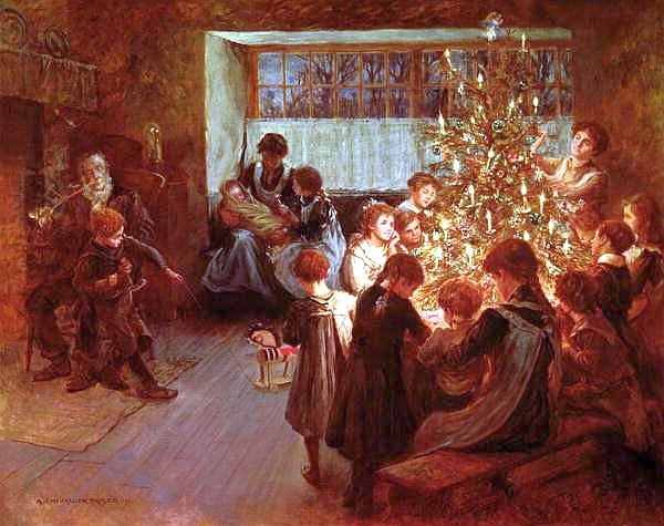 Some Old-Fashioned Christmas Paintings and Christmas Pictures for Art ...