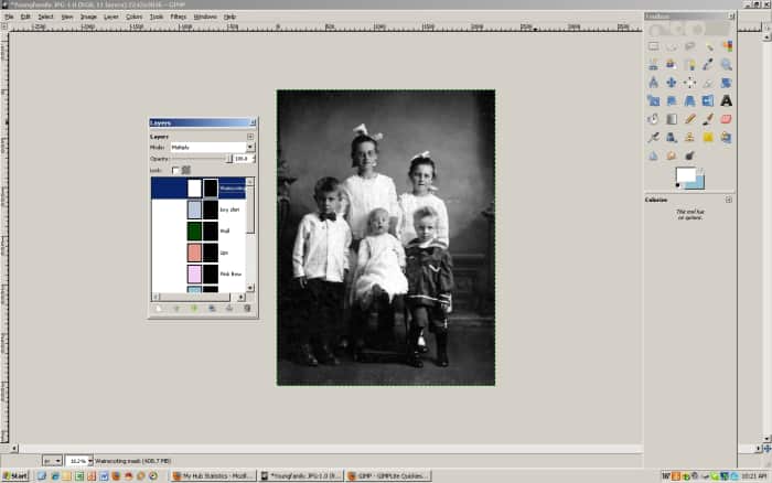 How to Use GIMP to Colorize an Old Black-and-White Photo - HubPages