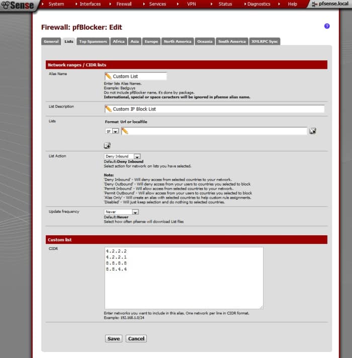 How to Configure pfBlocker: An IP List and Country Block Package for pfSense - HubPages