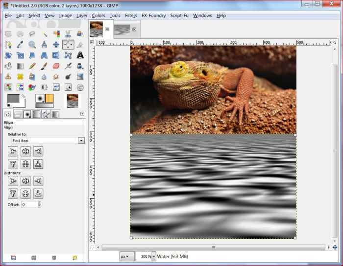 How to Add Water Reflection to an Image in GIMP - HubPages