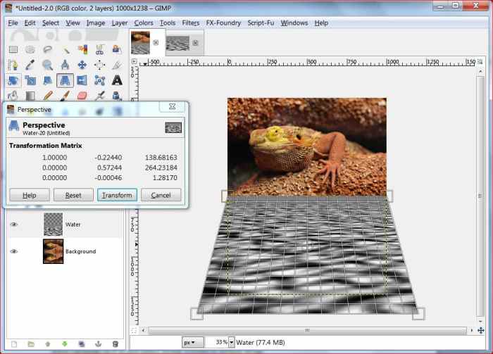 How to Add Water Reflection to an Image in GIMP - HubPages