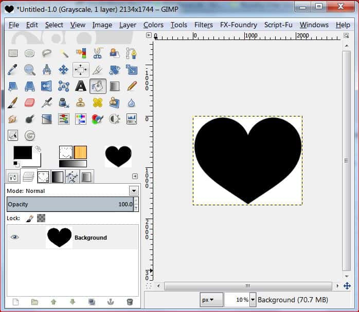 Create a Heart Brush in GIMP Using Paths Tool - HubPages