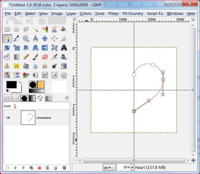 Create a Heart Brush in GIMP Using Paths Tool - HubPages