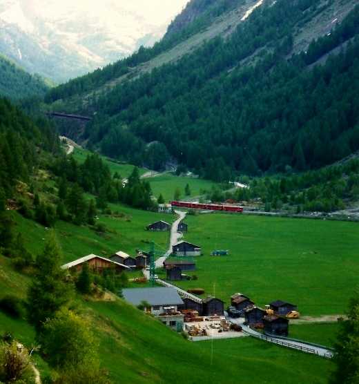 Glacier Express Train to Tasch, Zermatt, and Matterhorn Mountain in ...