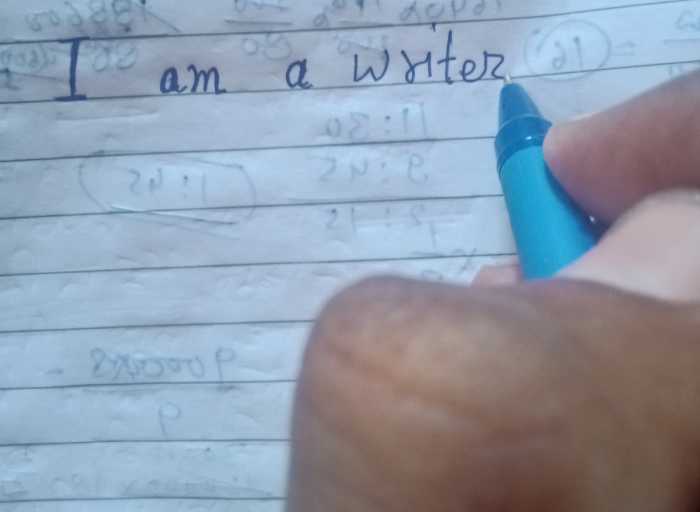 I Am a Writer - Poem - LetterPile