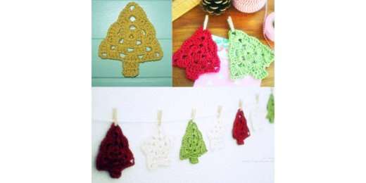 15 Free Christmas Tree Applique Crochet Patterns. - HubPages