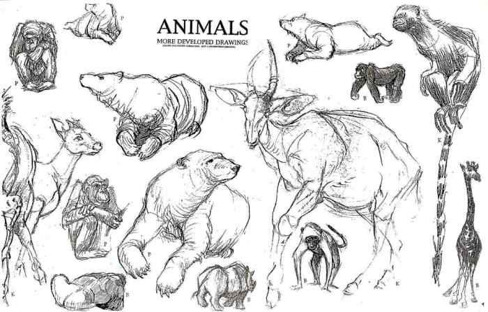 Drawing for Animation - Inspirational Sketches Derived From Disney ...