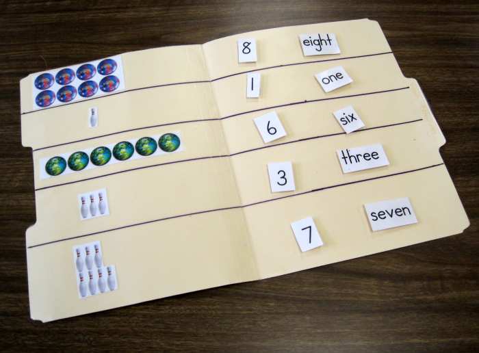 Classroom File Folder Activities and Games With Velcro: Math Ideas ...