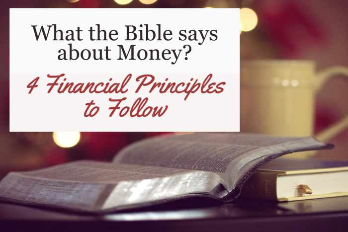 What the Bible Says About Money - 4 Financial Principles to Follow ...