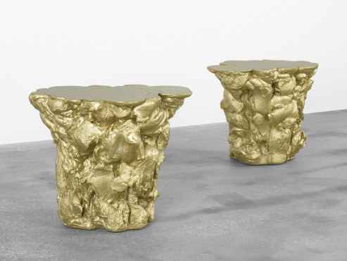 DIY Gold Tree Stump Table - HubPages