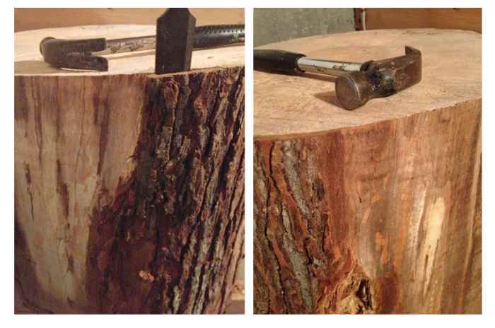 DIY Gold Tree Stump Table - HubPages