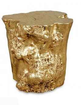DIY Gold Tree Stump Table - HubPages