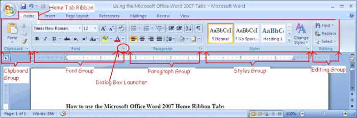 Introduction to Microsoft Office Word 2007 and How to Use the Office ...
