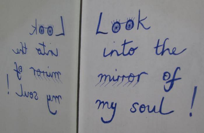 Poetry: It's All Done with Mirrors: Reflections, Phrases, Mirror ...