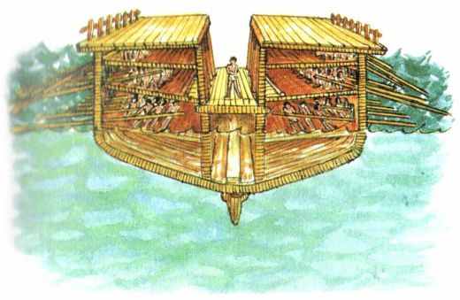 Roman Ships, Warships & Battleships Information For Roman Trireme ...