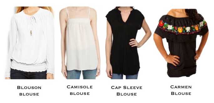 What are the Various Types of Fashion Blouses or Tops Available in the ...