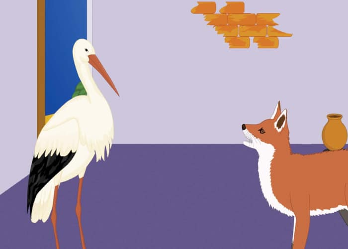 The fox and the stork - story with pictures| Small stories for kids ...