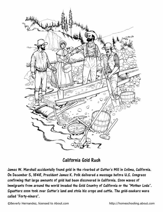California Gold Rush & Pony Express Hands-on Lesson Plan for Kids ...