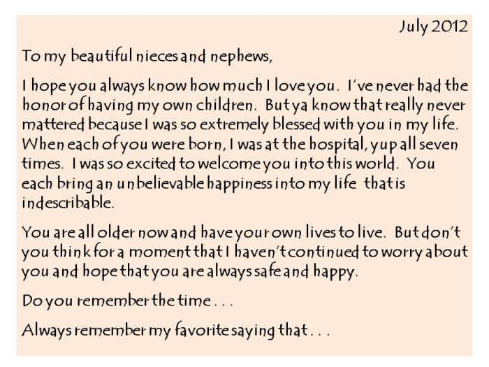 How To Write a Personal Legacy Letter (Ethical Will) - HubPages