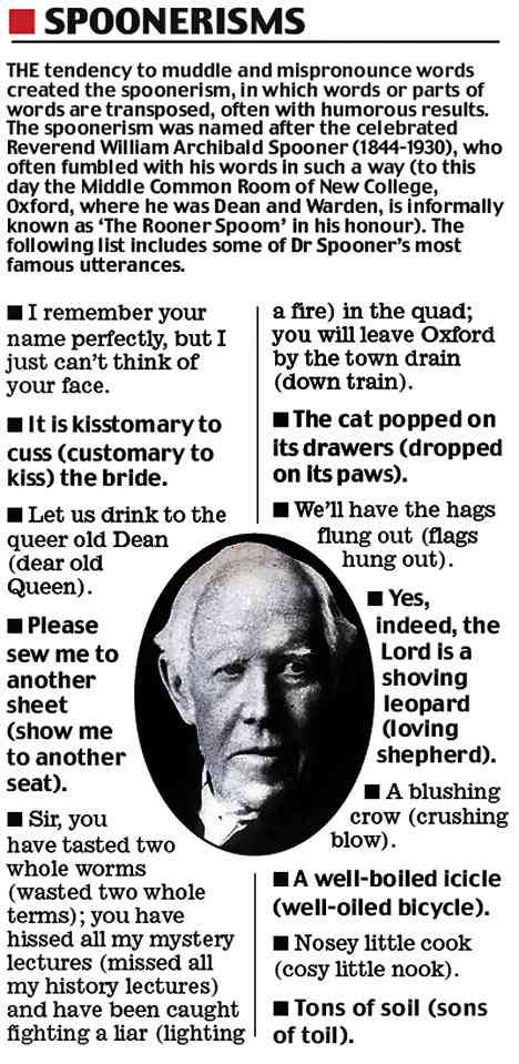 Spoonerisms: Twisted Tongues and Mangled Words - HubPages