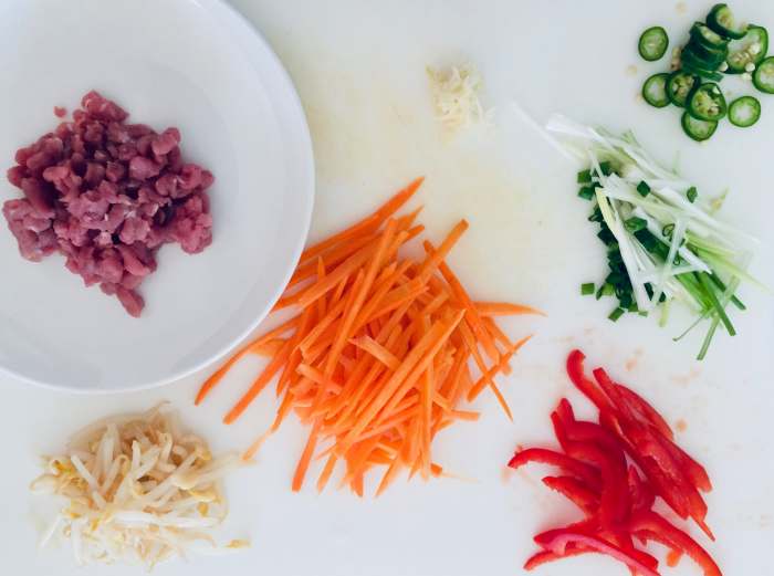 Chinese Spring Rolls with a Vegetable and Minced Pork Filling: Easy ...