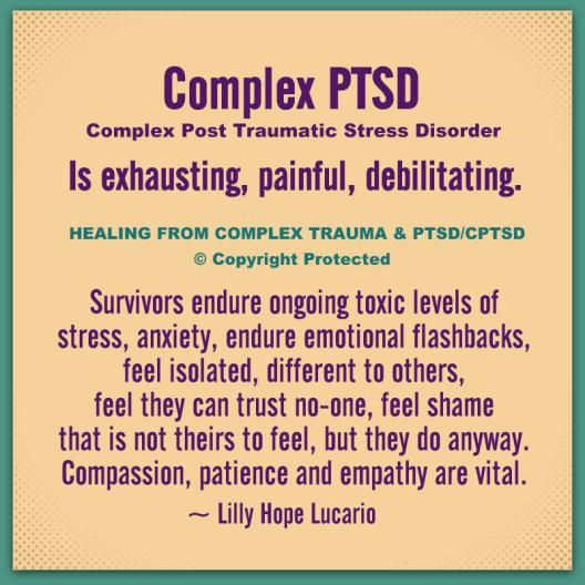 Living With Complex Post Traumatic Stress Disorder - HubPages