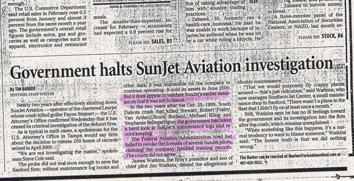 Payne Stewart Plane Crash - HubPages