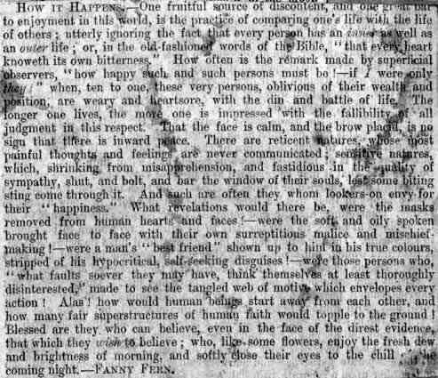Fanny Fern 1811-1872: Famous American 19th Century Woman Newspaper ...