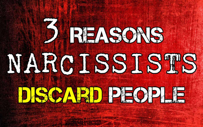 The 3 Reasons Narcissists Discard People - HubPages