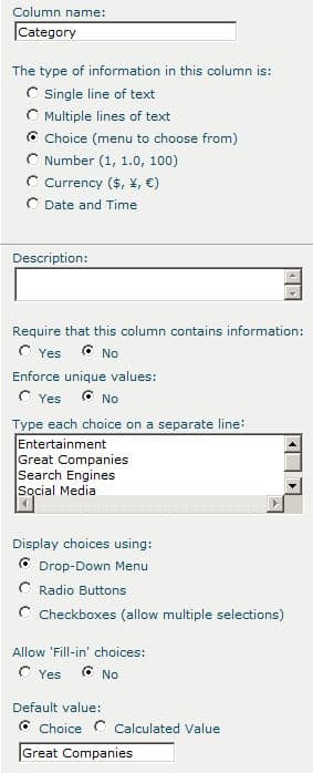 SharePoint Links List: Categorize by adding a category and custom sort ... SharePoint Links List: Categorize by adding a category and custom sort ...