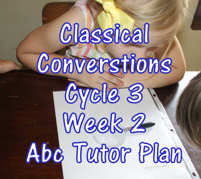 CC Cycle 3 Week 2 Lesson for Abecedarian Tutors - HubPages