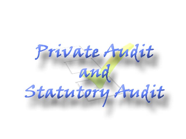 Private Audit and Statutory Audit - HubPages