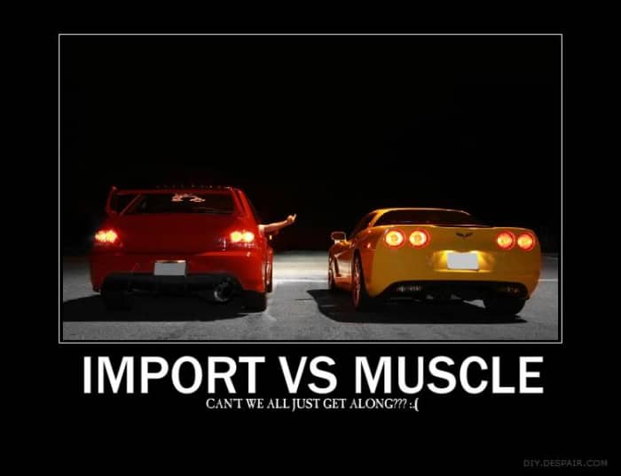 Muscle cars vs Import cars - HubPages