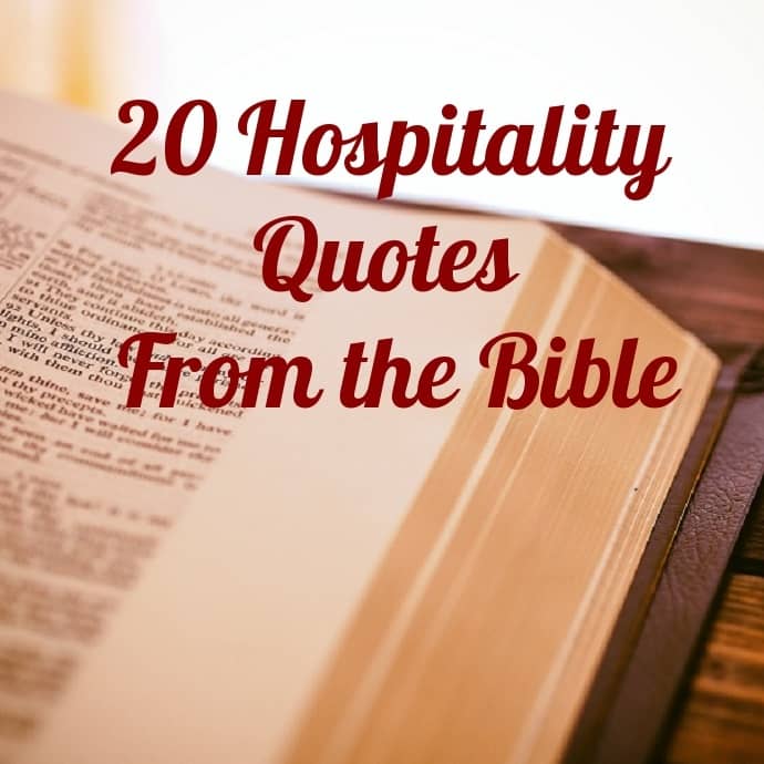 20 Hospitality Quotes from the Bible - HubPages