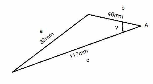 The Cosine Rule. How to Work out an Angle Inside any Triangle Given 3 ...
