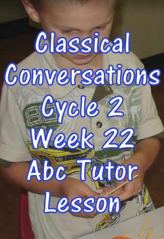 CC Cycle 2 Week 22 Lesson for Abecedarian Tutors - HubPages