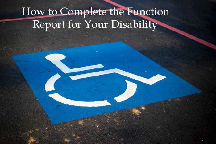 Social Security Disability: Third Party Request & Function Report ...