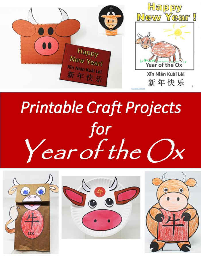 Printable Year of the Ox Projects and Crafts for the Chinese New Year ...