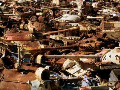 Military Junkyards and Graveyards for Scrap Vehicles, Tanks, and Jeeps ...